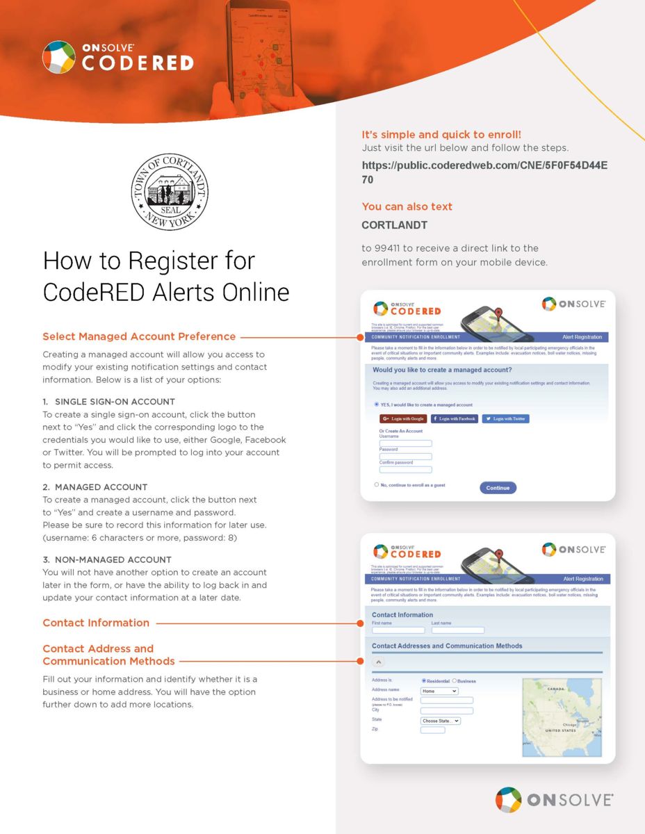 CodeRED - Town of Cortlandt, NY